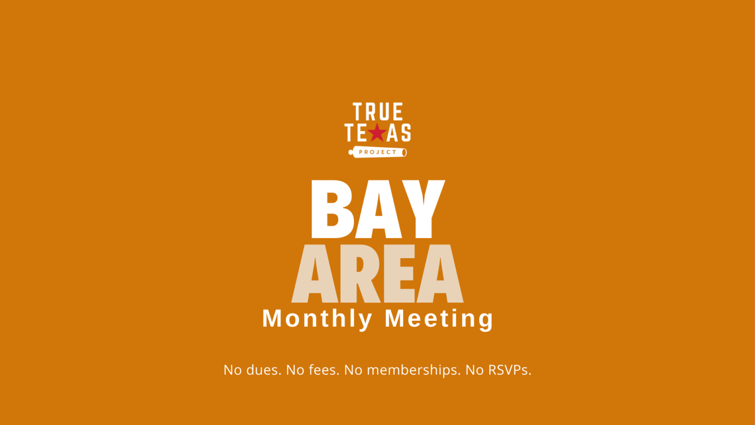 Events Calendar – True Texas Project
